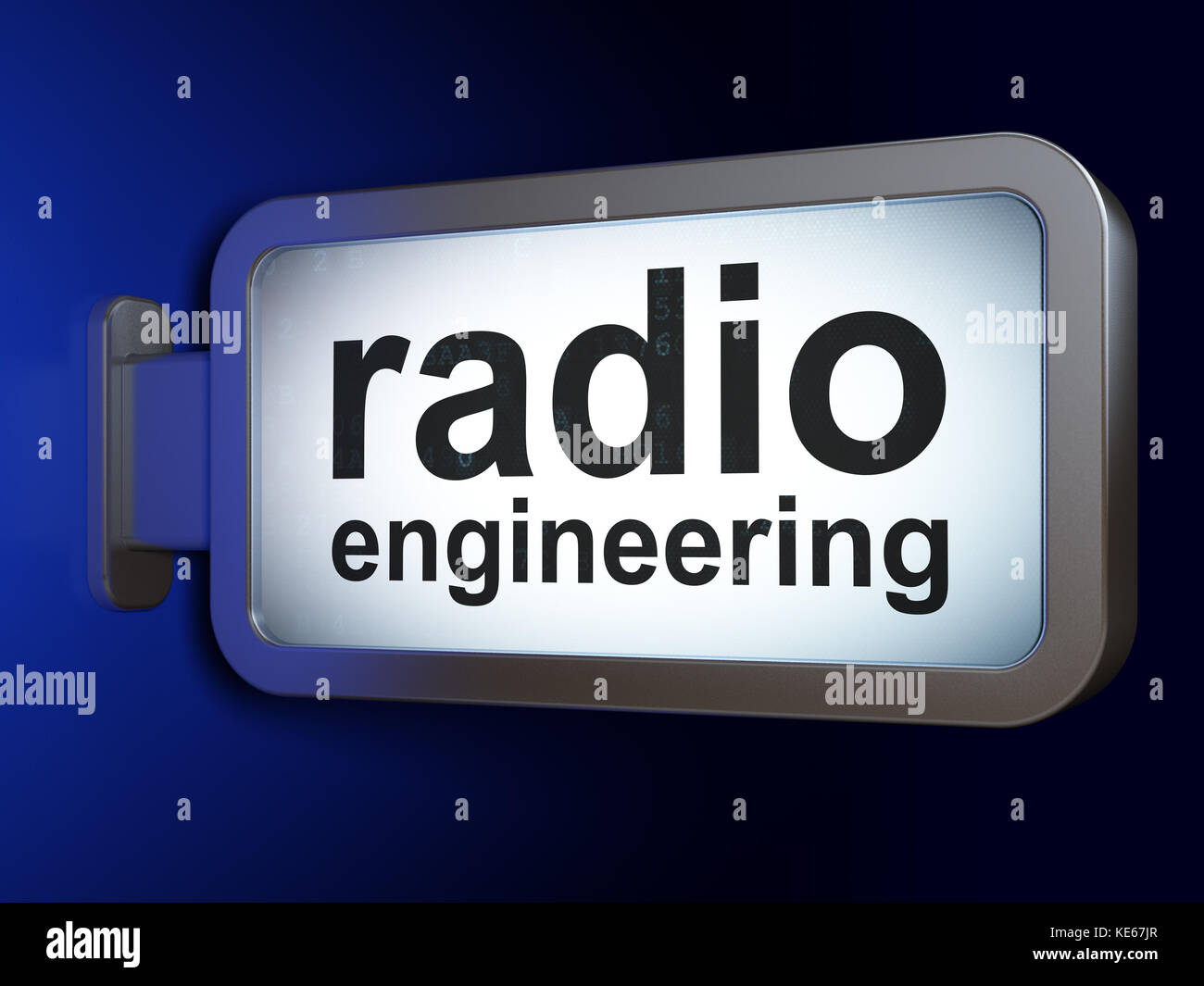 Science concept: Radio Engineering on billboard background Stock Photo ...