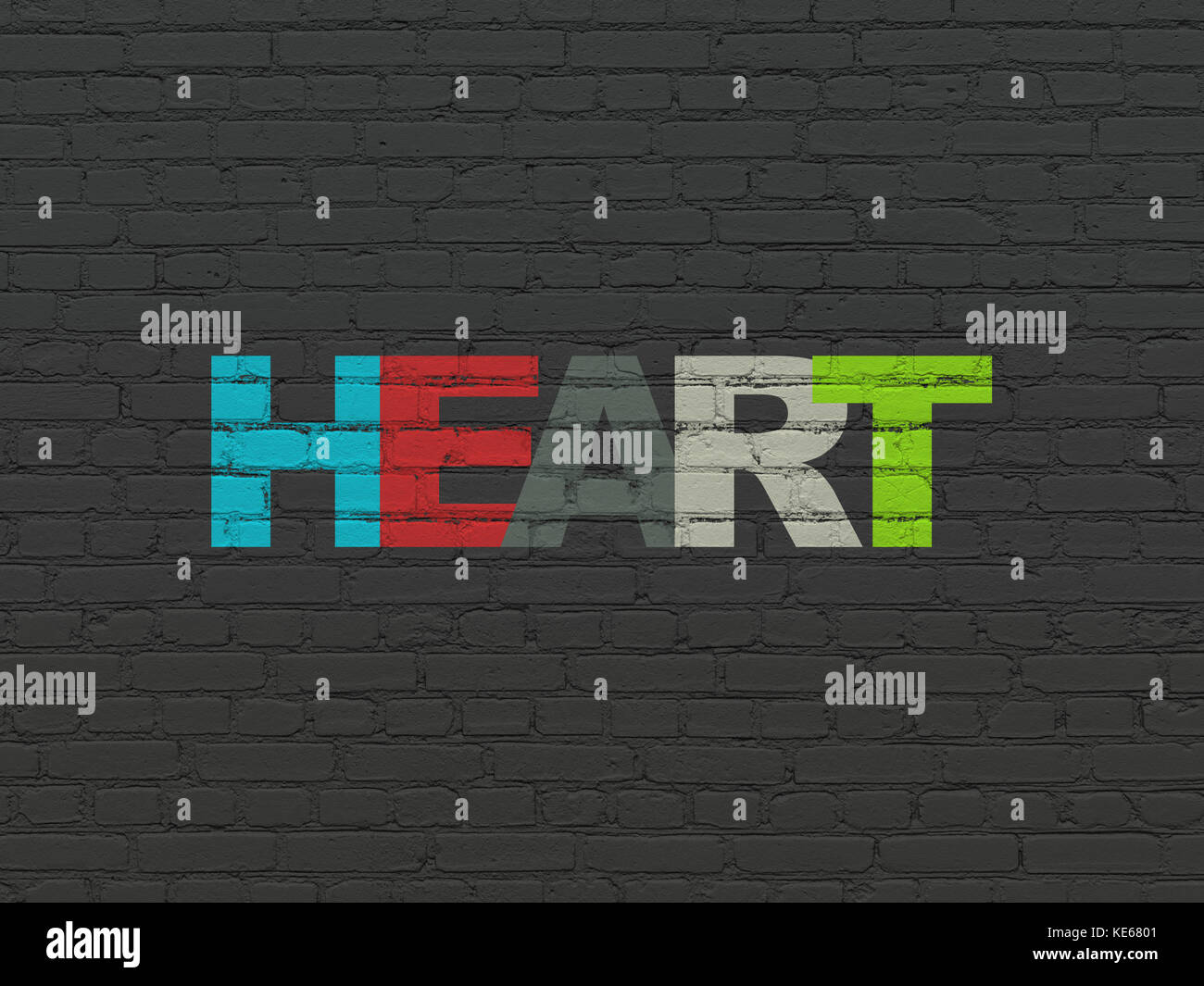 Healthcare concept: Heart on wall background Stock Photo - Alamy