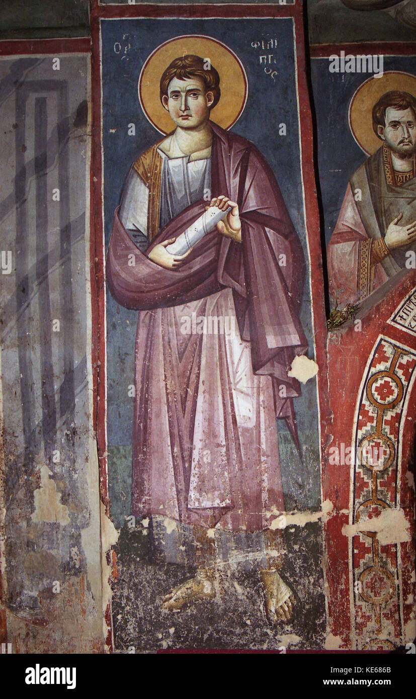 Paintings in the Church of the Theotokos Peribleptos of Ohrid 037 Stock ...