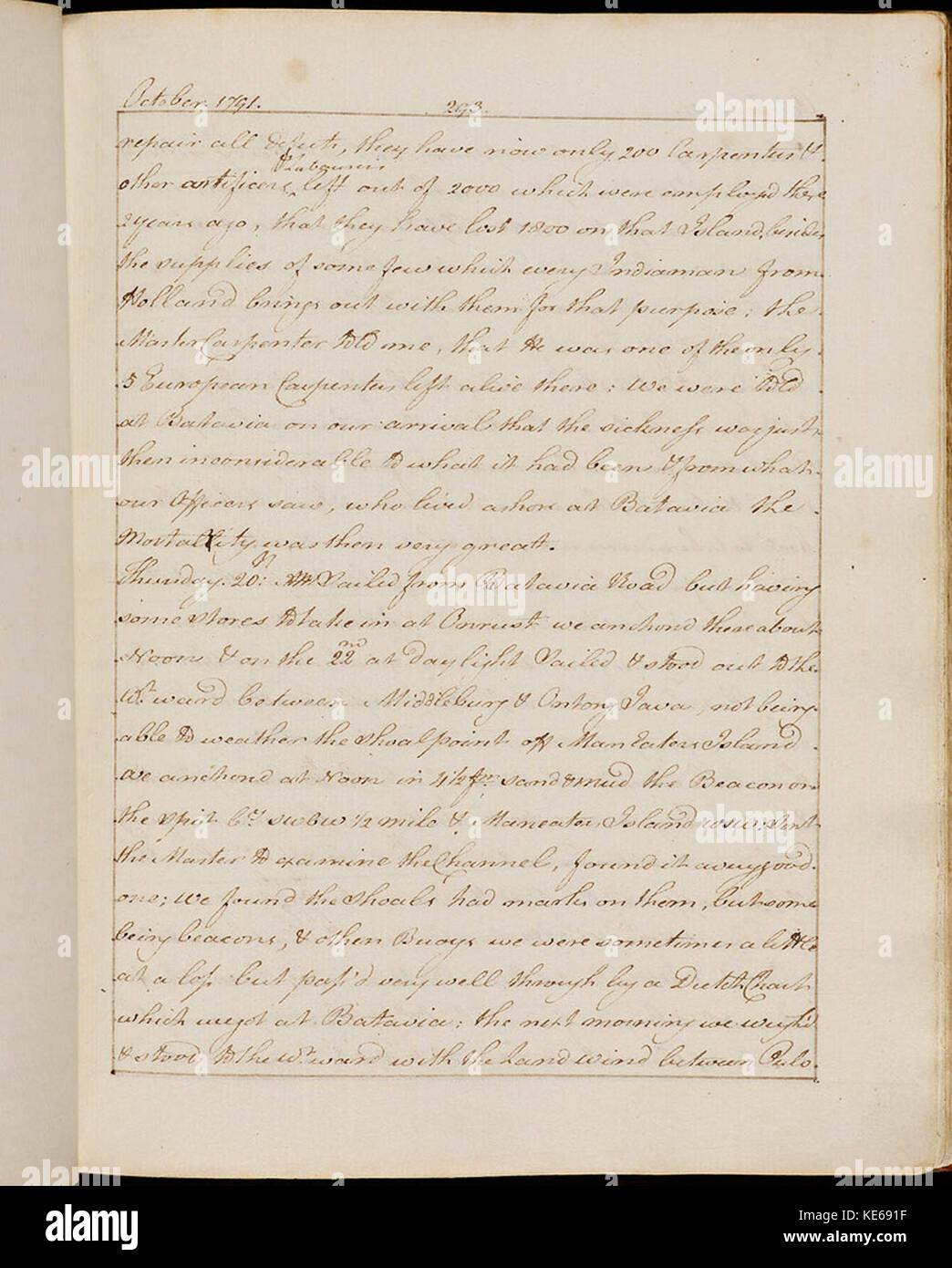 797819 October December 1791 Stock Photo - Alamy