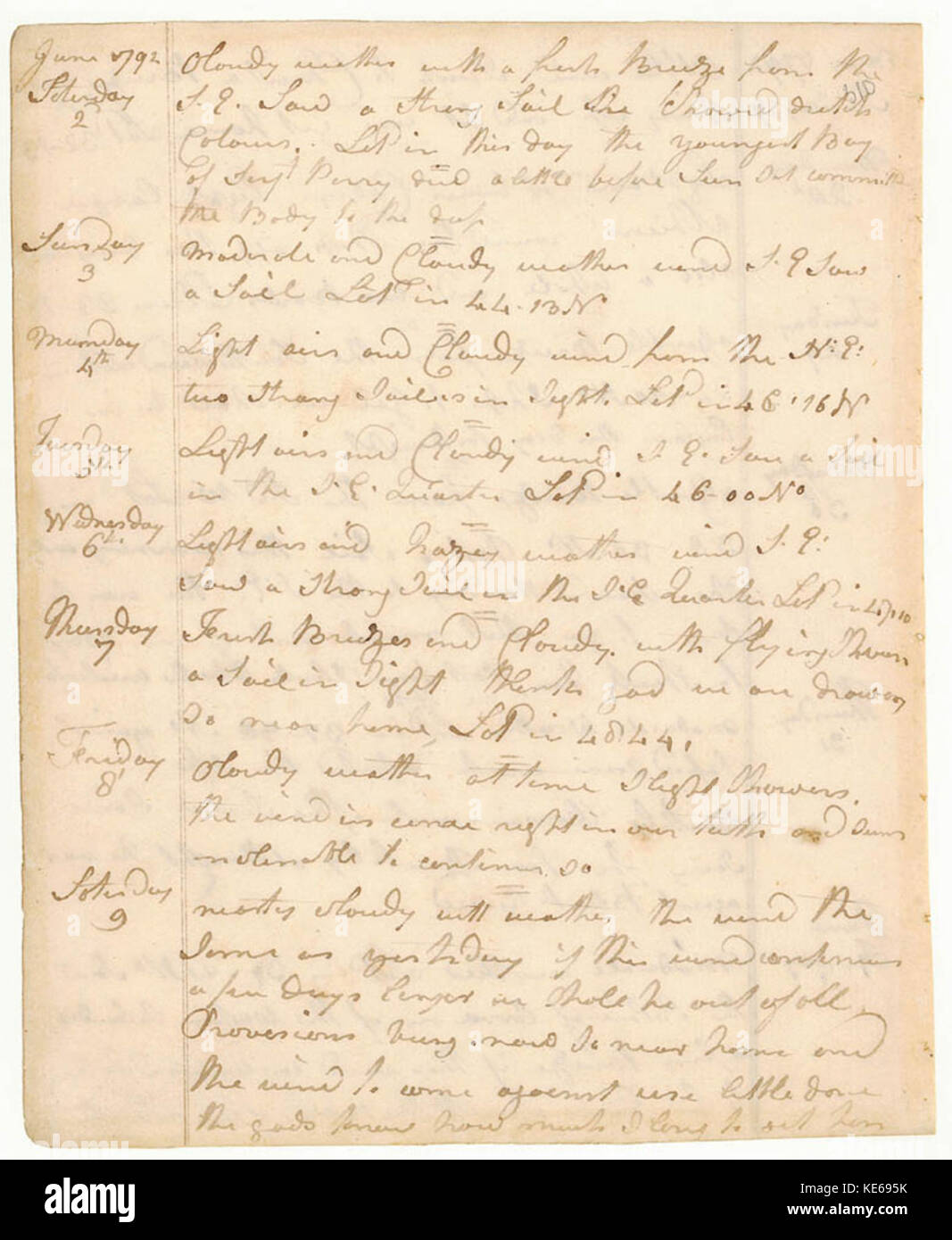 800481 June 29 1792 Stock Photo - Alamy