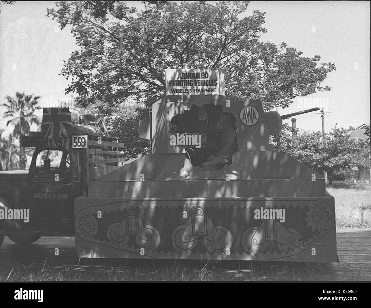 An image of a munitions procession featuring an AWA wireless set No. 19 ...