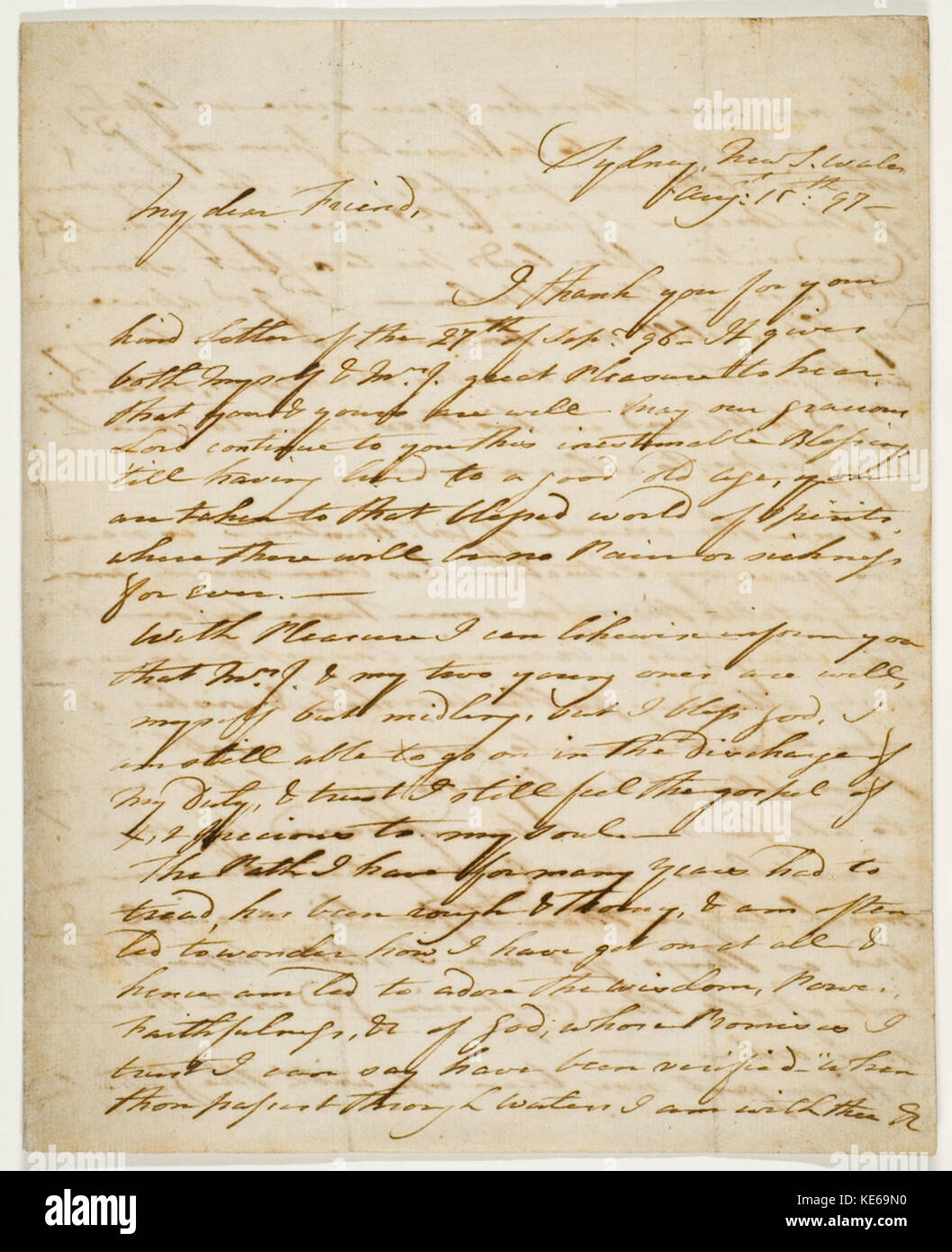 866251 Letters from the Rev Richard Johnson to Henry Fricker 30 May ...