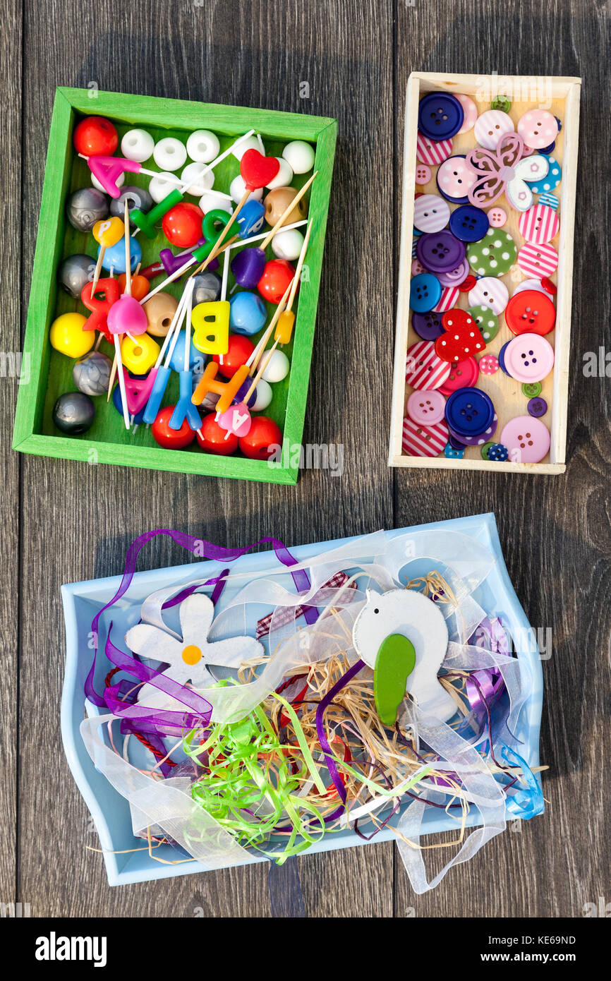 decoration for handmade creativity Stock Photo - Alamy