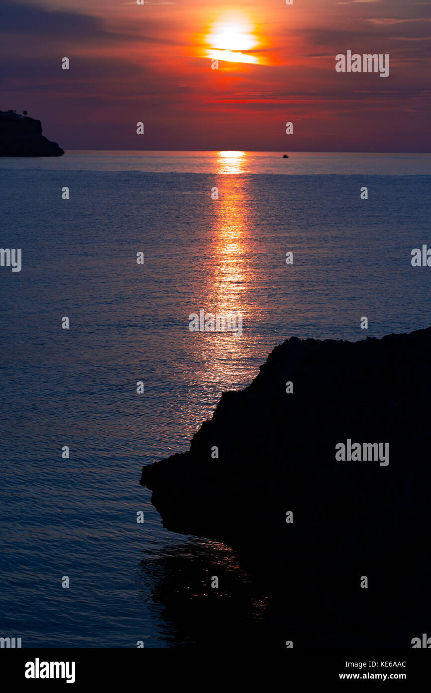 Sea sunset view Stock Photo - Alamy