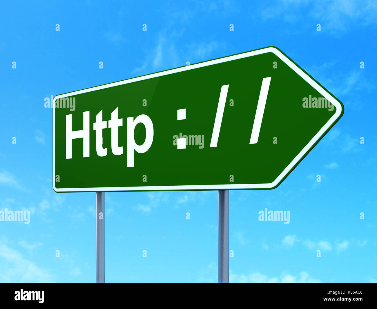 Web design concept: Http : / / on road sign background Stock Photo - Alamy