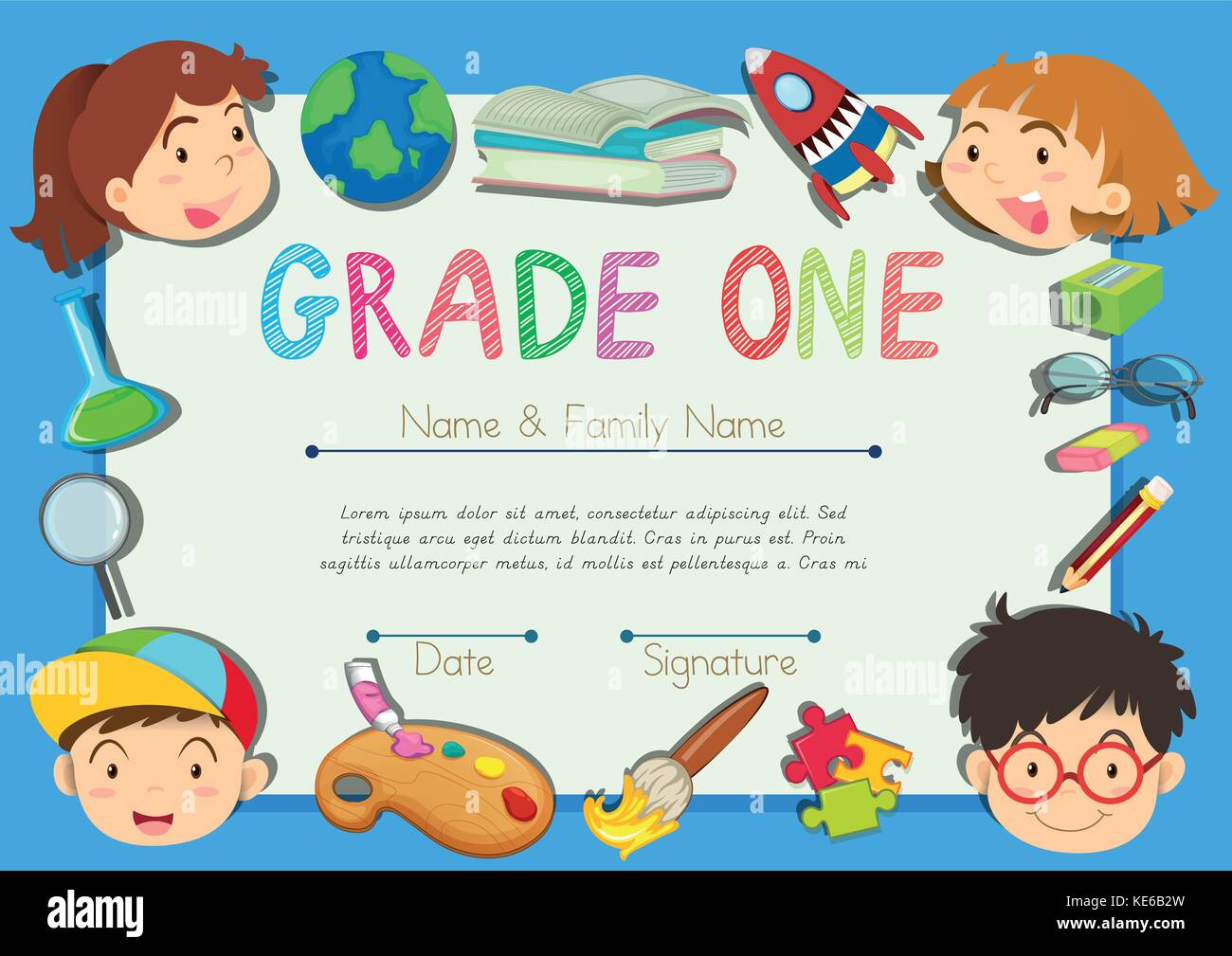 Borders For Kids Certificates