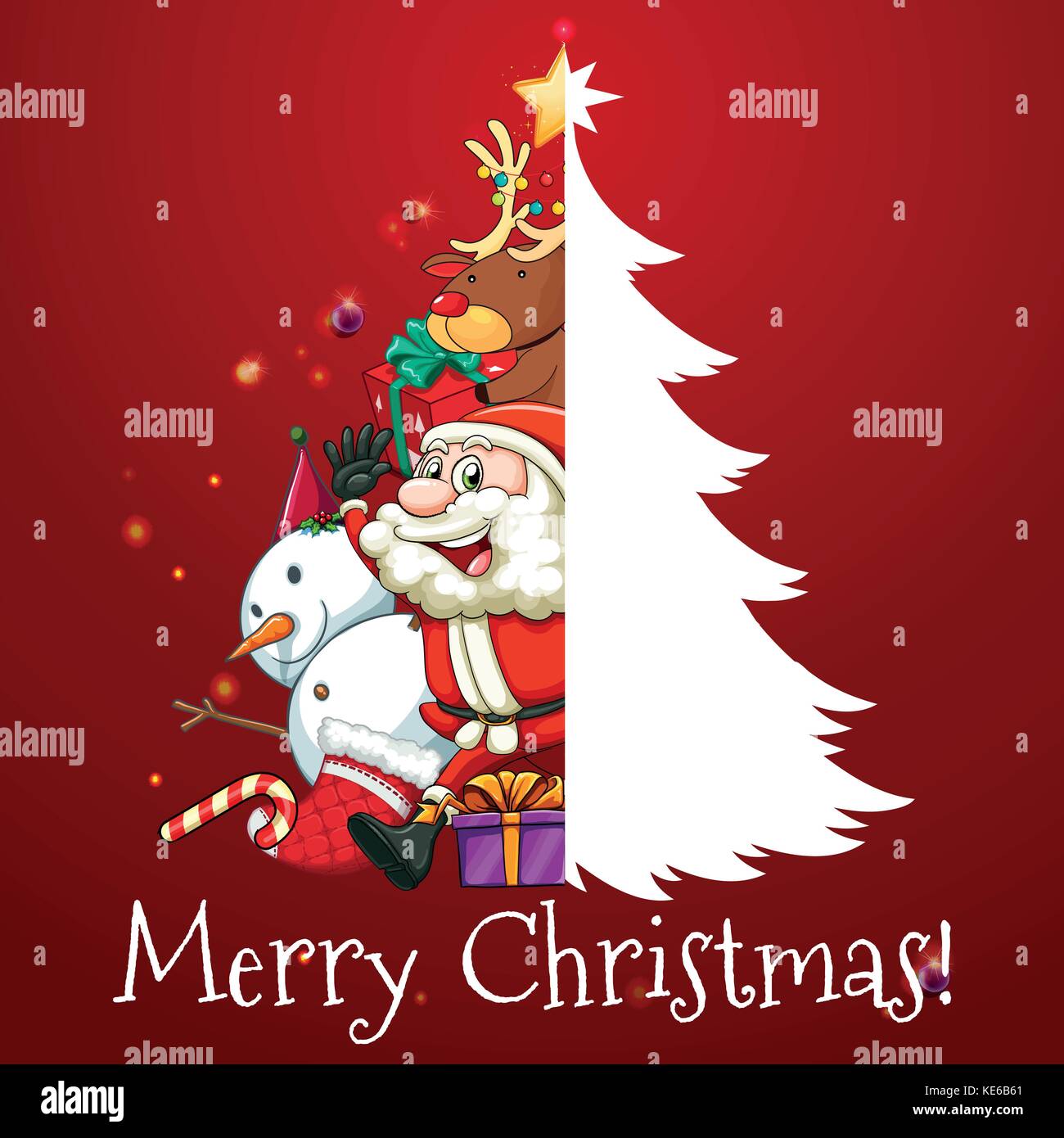 Tree theme image picture illustration Stock Vector Images - Alamy