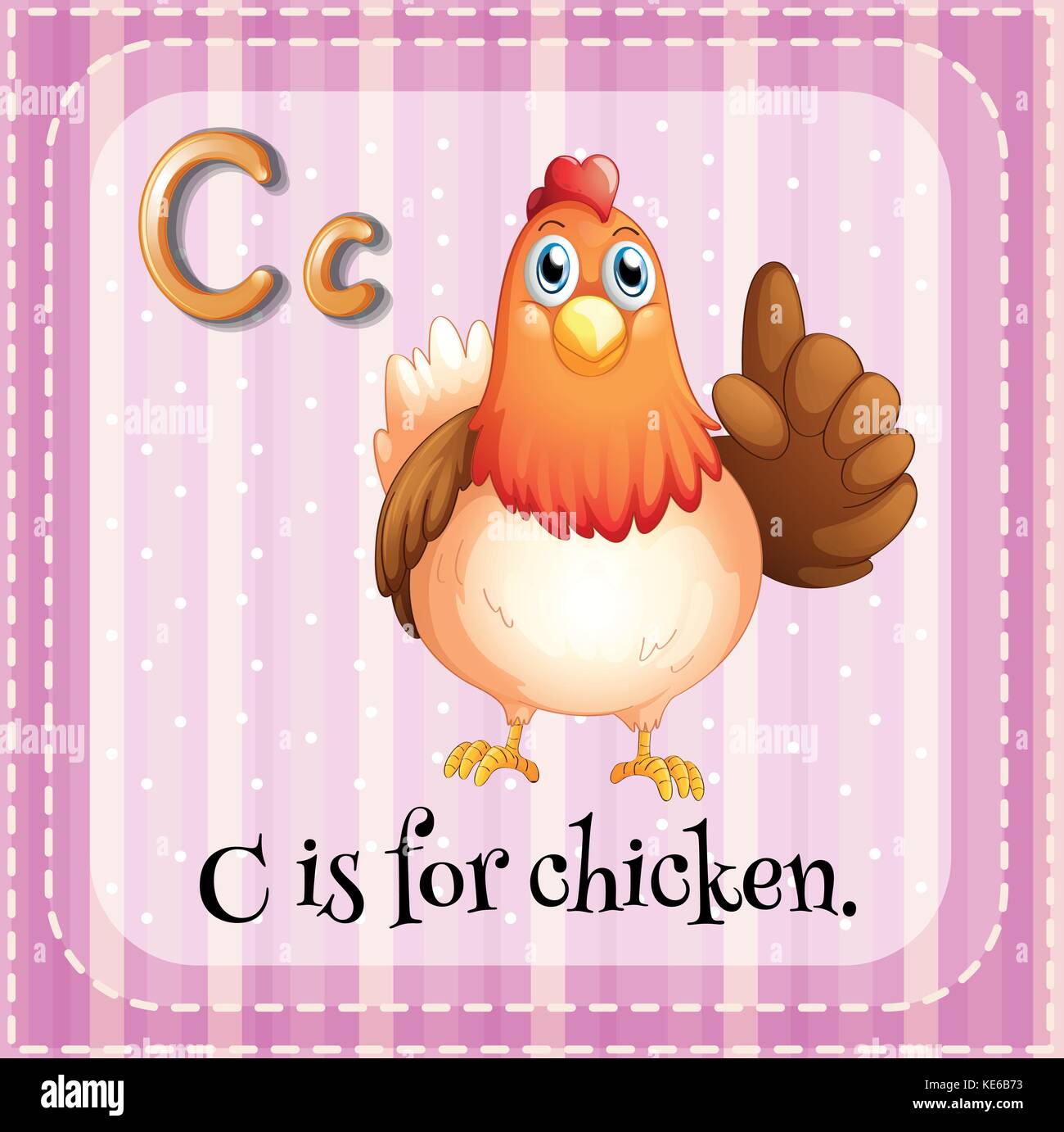 Alphabet C is for chicken illustration Stock Vector Image & Art - Alamy
