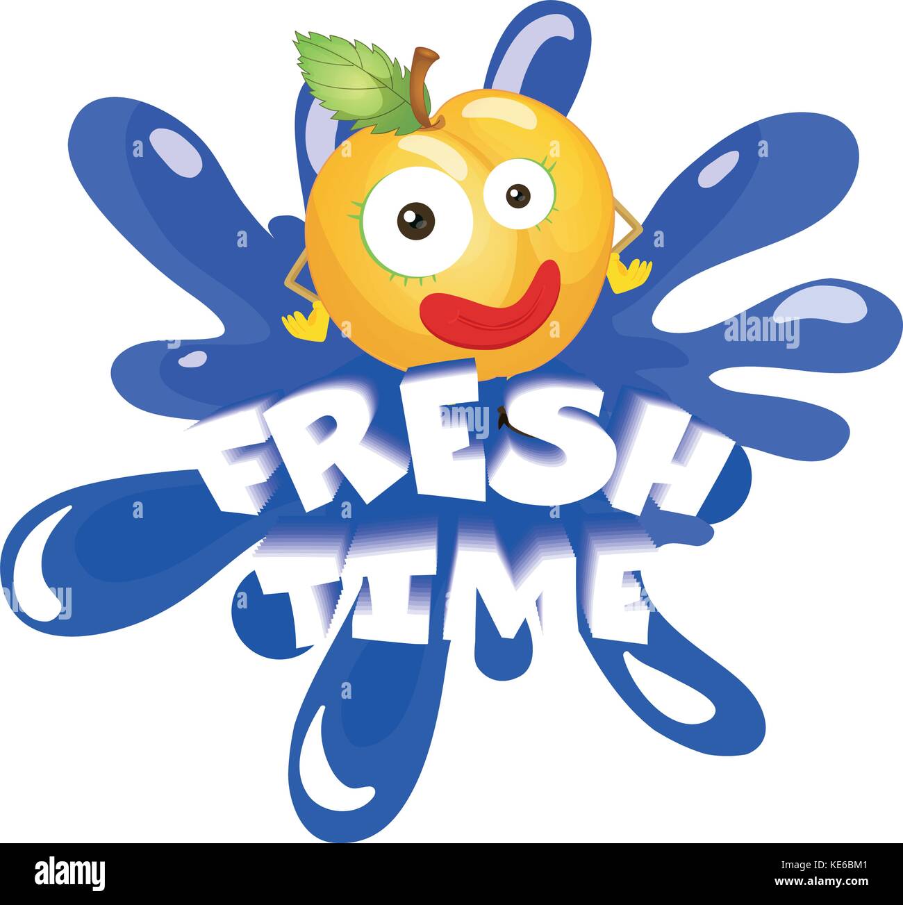 Peach face Stock Vector Images - Alamy