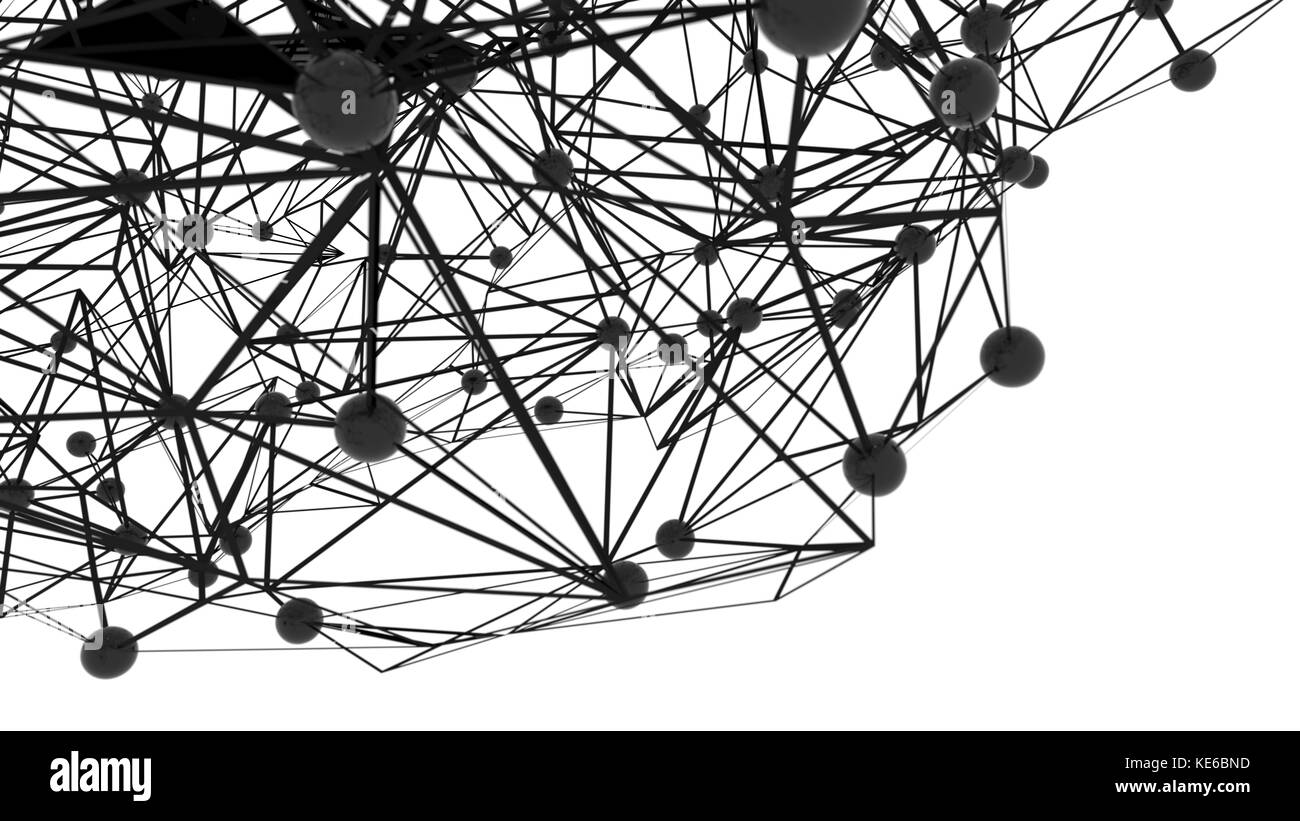 Abstract 3d rendering of chaotic structure Stock Photo - Alamy