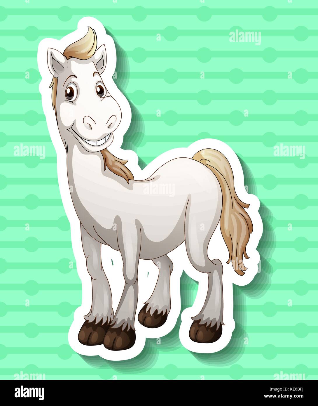 Smiling Horse Clip Art