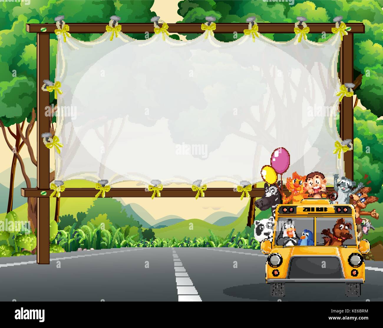 Bus writing Stock Vector Images - Alamy