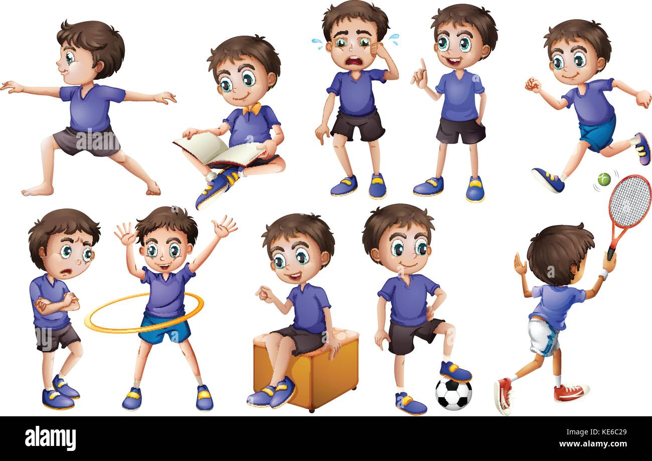 Boy doing different activities illustration Stock Vector Image & Art ... Boy doing different activities illustration Stock Vector Image & Art ...