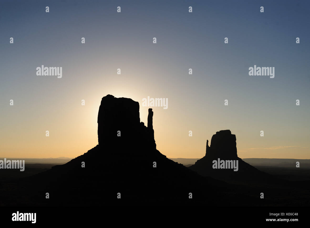 Sunrise over Monument Valley Stock Photo - Alamy