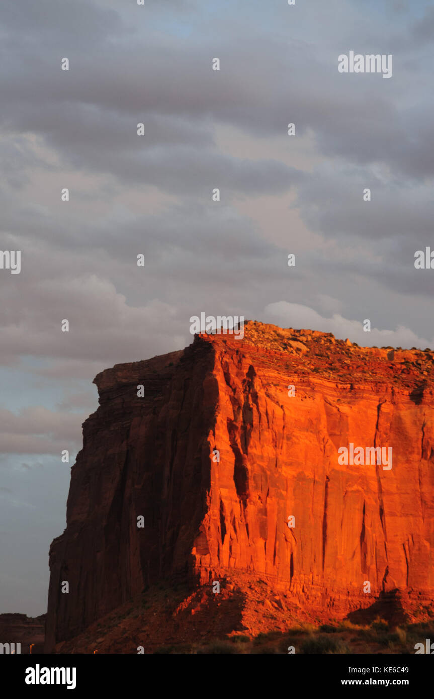 Monument Valley at Sunset Stock Photo - Alamy