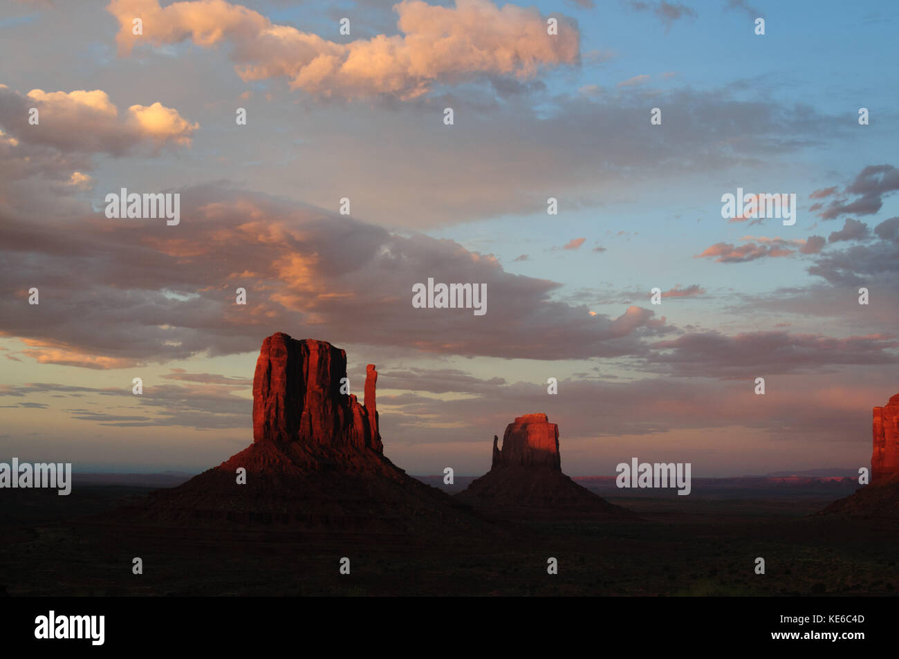 Monument Valley at Sunset Stock Photo - Alamy