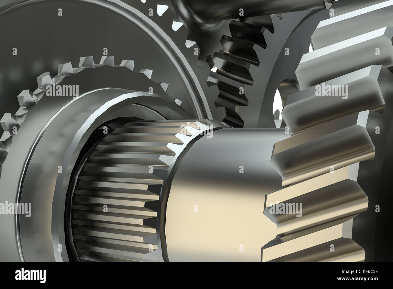 Engine gears wheels, closeup view Stock Photo - Alamy
