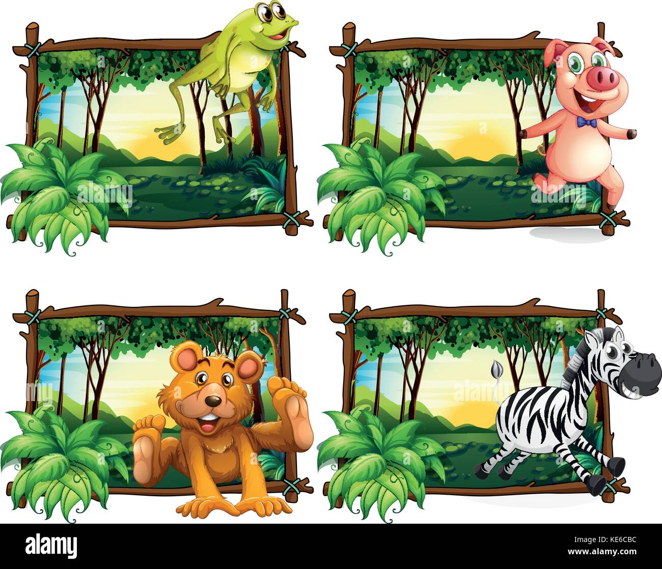 Frog vector graphics hi-res stock photography and images - Alamy