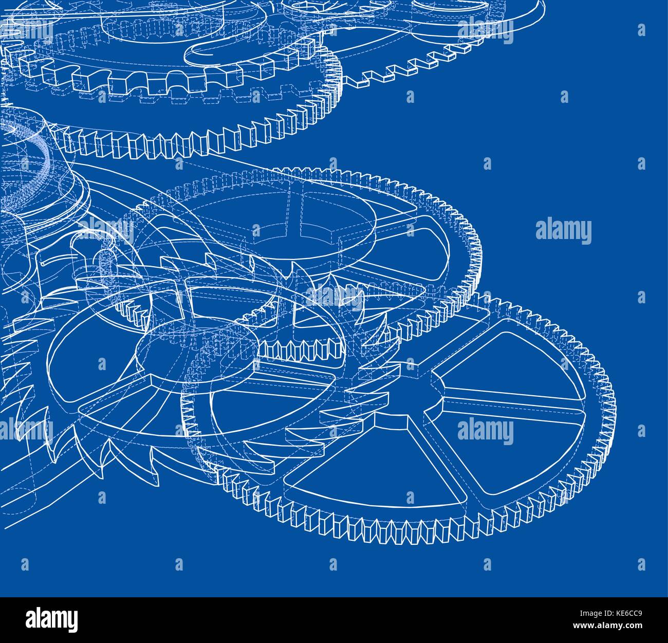 Cogs and Gears of Clock. Vector Stock Vector Image & Art - Alamy