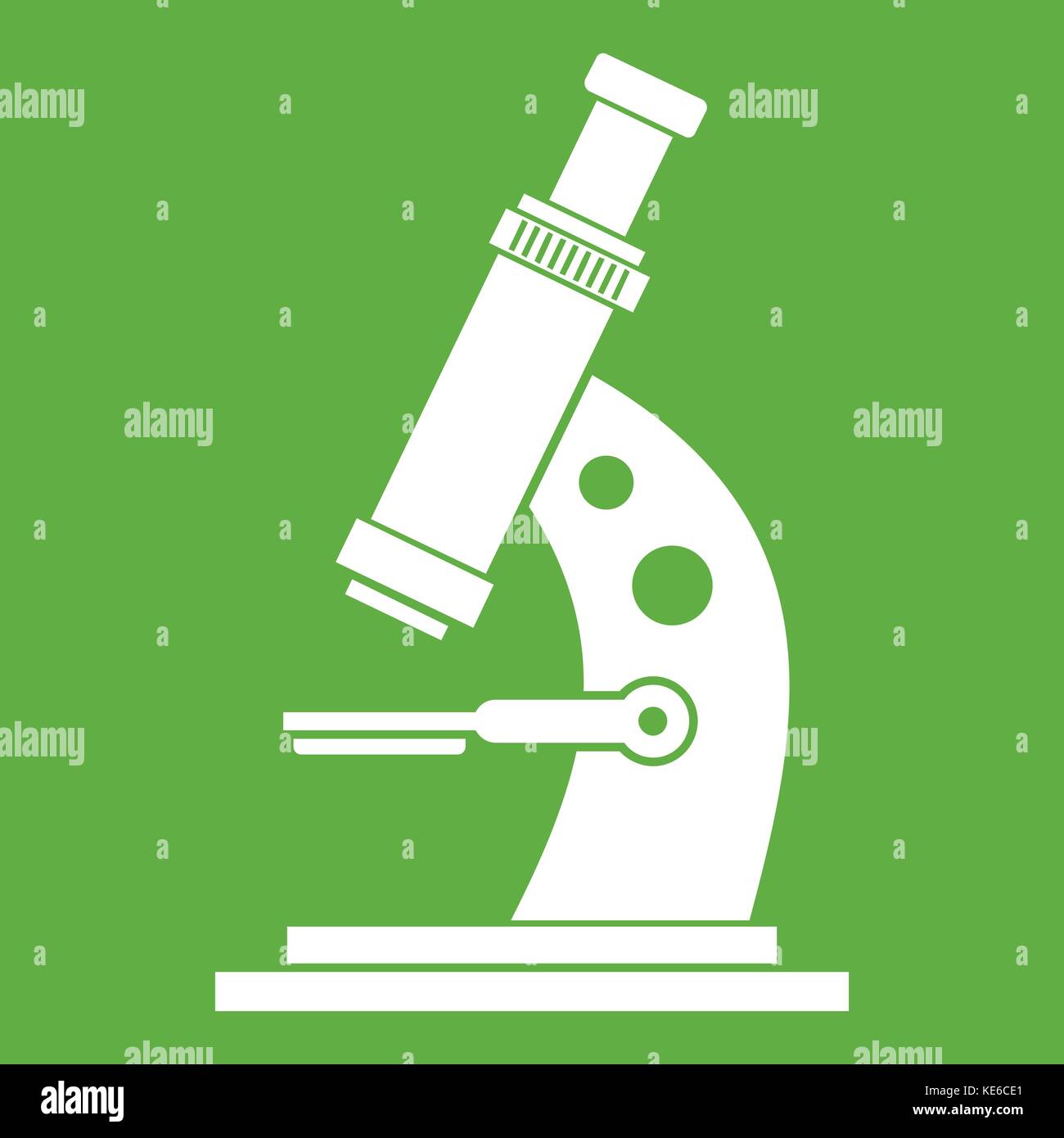 Microscope icon green Stock Vector Image & Art - Alamy