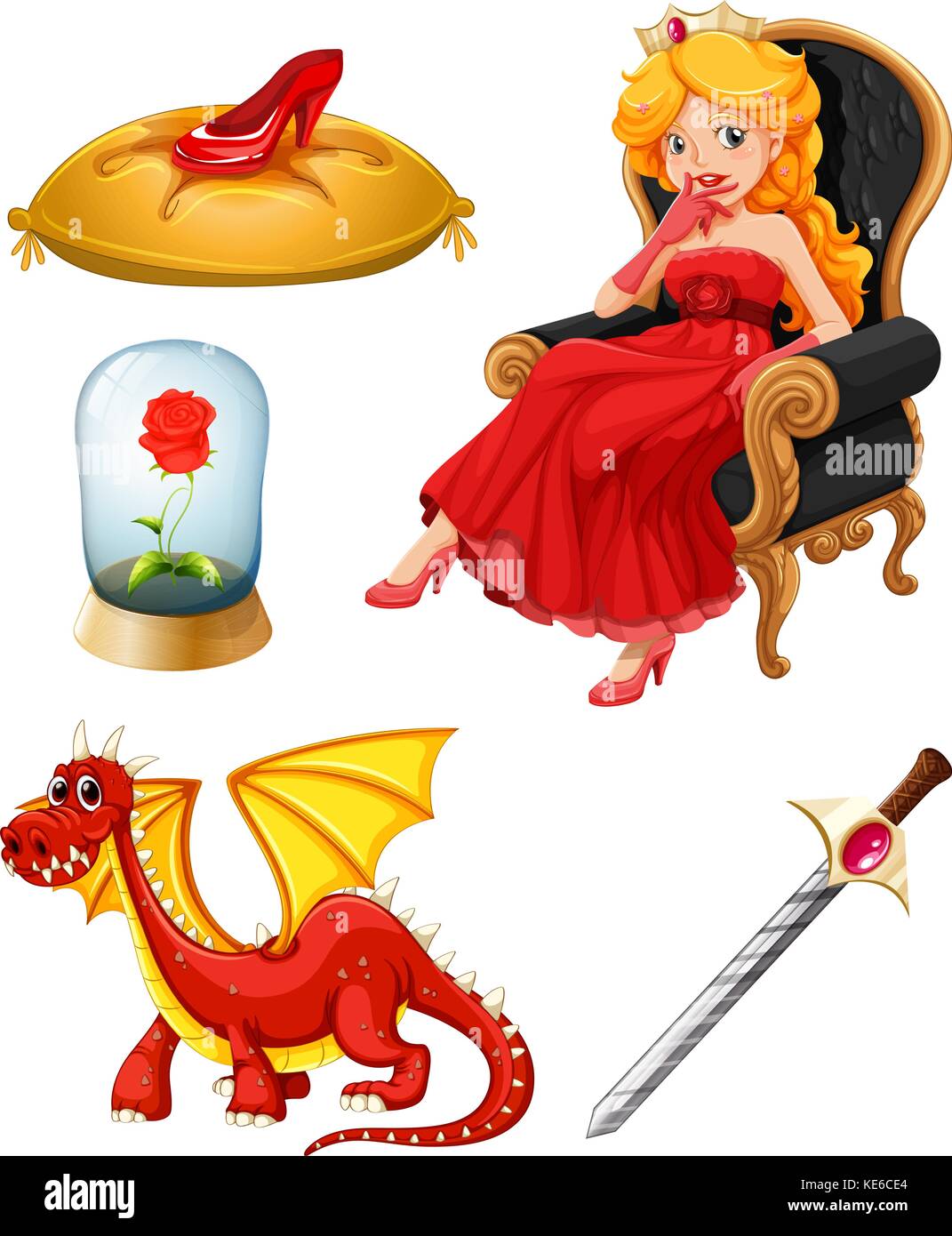 Fairy tales princess Stock Vector Images - Alamy