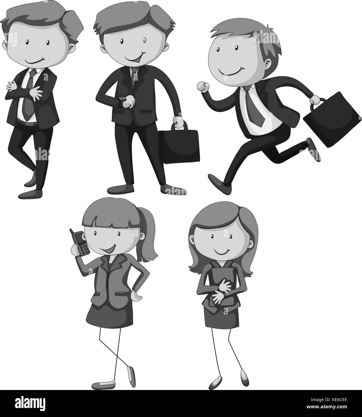 Employee positions Stock Vector Images - Alamy