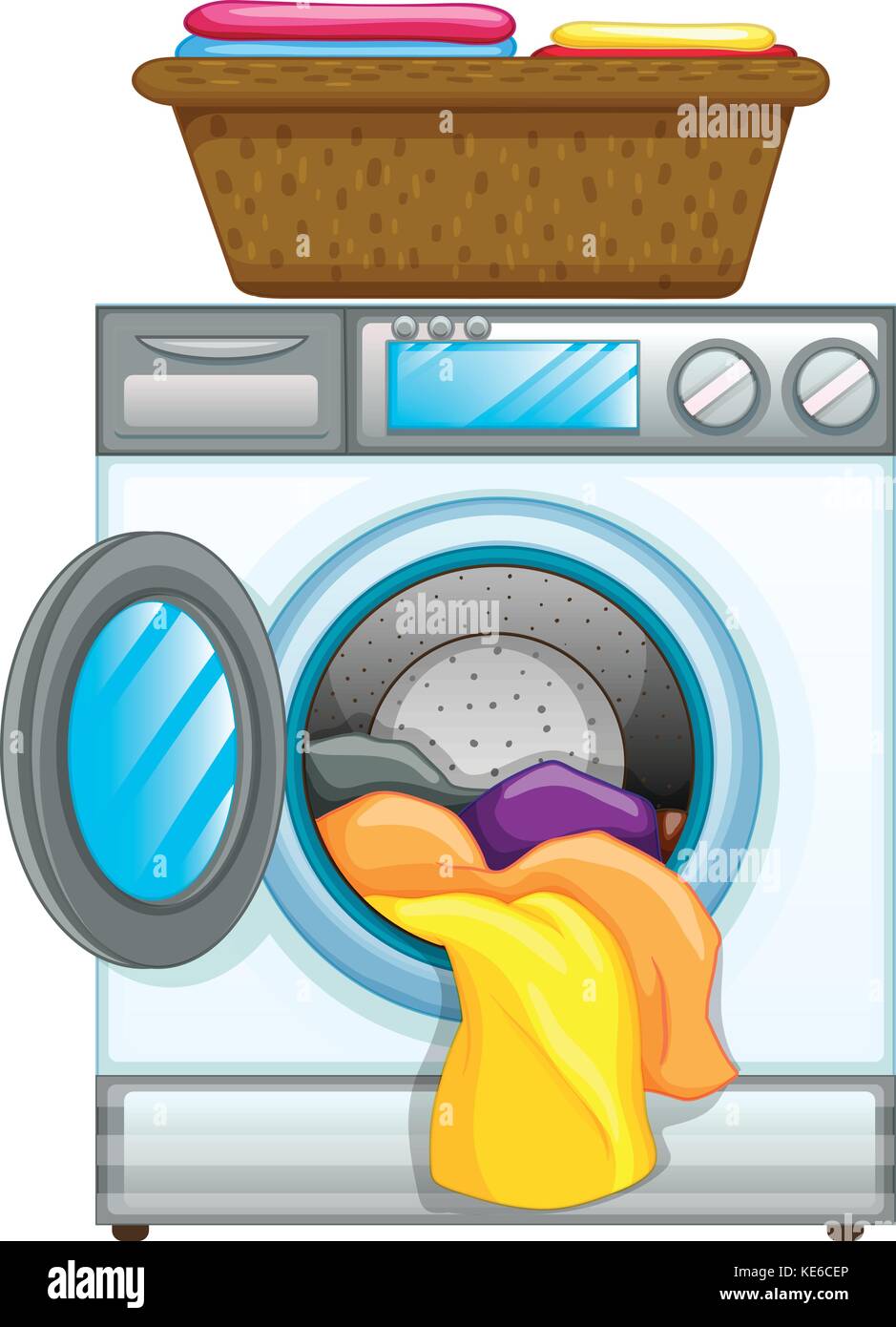 Clothes in washing machine illustration Stock Vector Image & Art - Alamy Clothes in washing machine illustration Stock Vector Image & Art - Alamy