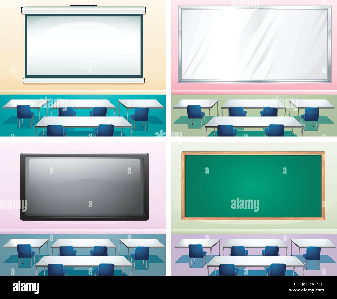 Projector screen clipart hi-res stock photography and images - Alamy