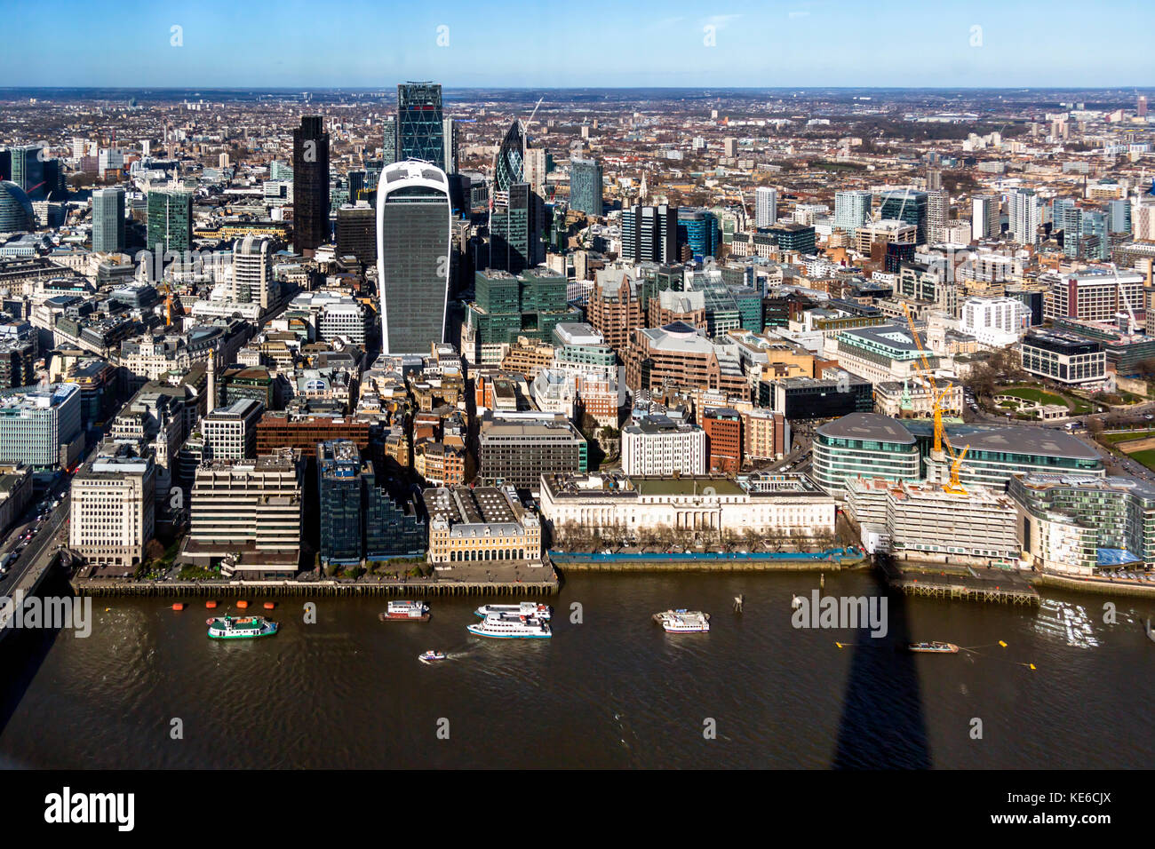 Aerial of the shard hi-res stock photography and images - Alamy