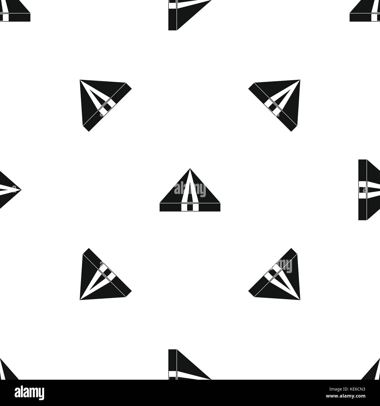 Tourist camping tent pattern seamless black Stock Vector Image & Art ...