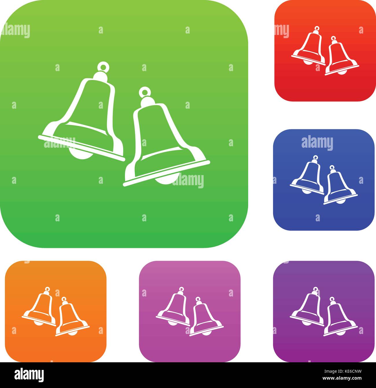 Bells set color collection Stock Vector Image & Art - Alamy