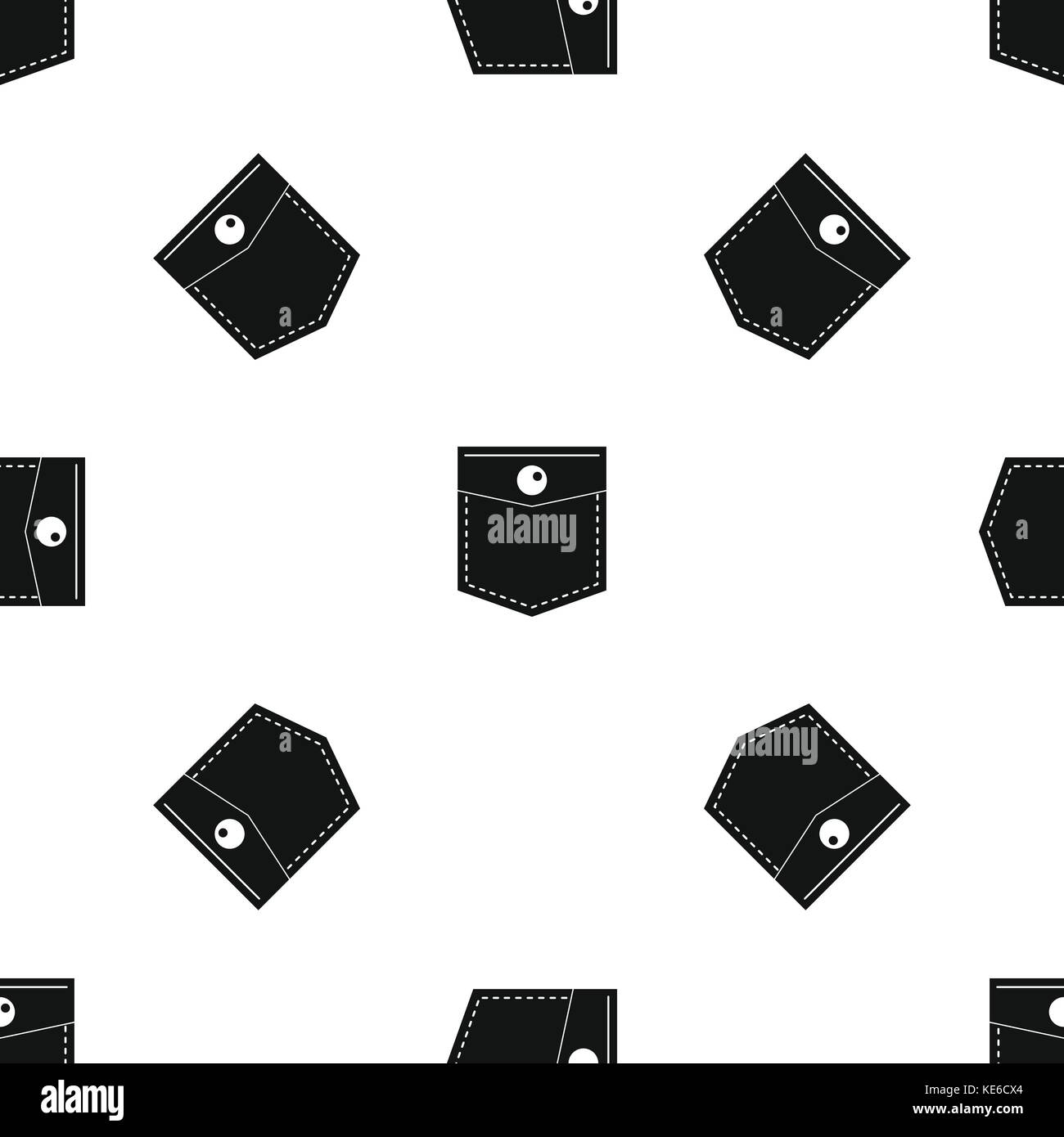 Black pocket symbol pattern seamless black Stock Vector Image & Art - Alamy