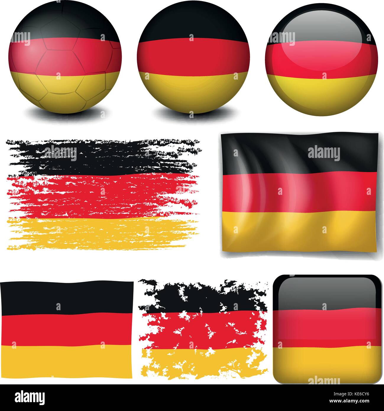 Germany brush stroke Stock Vector Images - Alamy