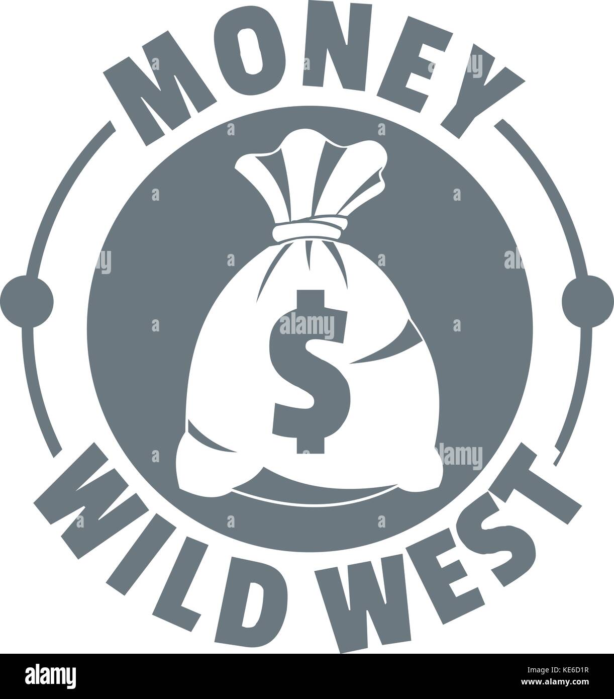 Money wild west logo, vintage style Stock Vector Image & Art - Alamy