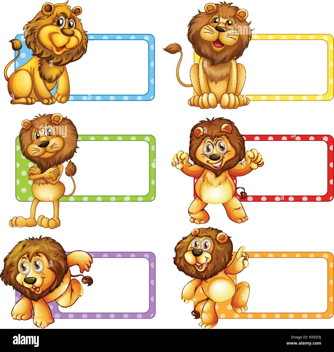 Lions picture Stock Vector Images - Alamy
