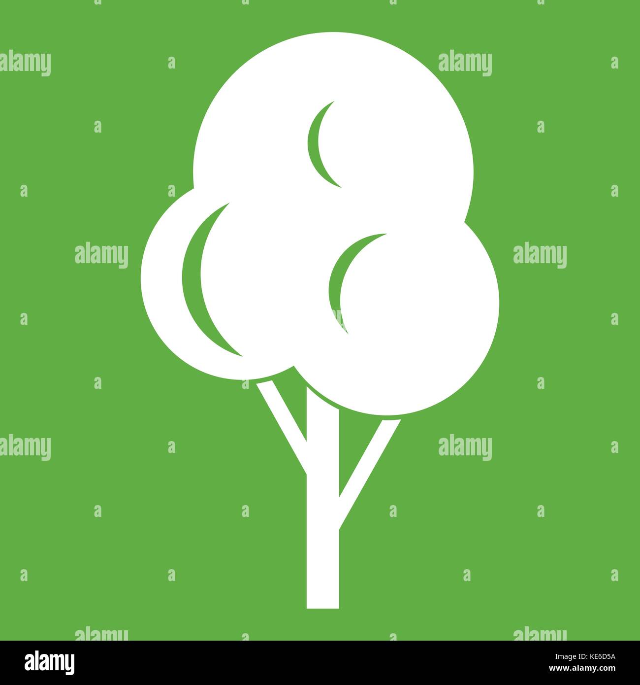 One single oak tree Stock Vector Images - Alamy