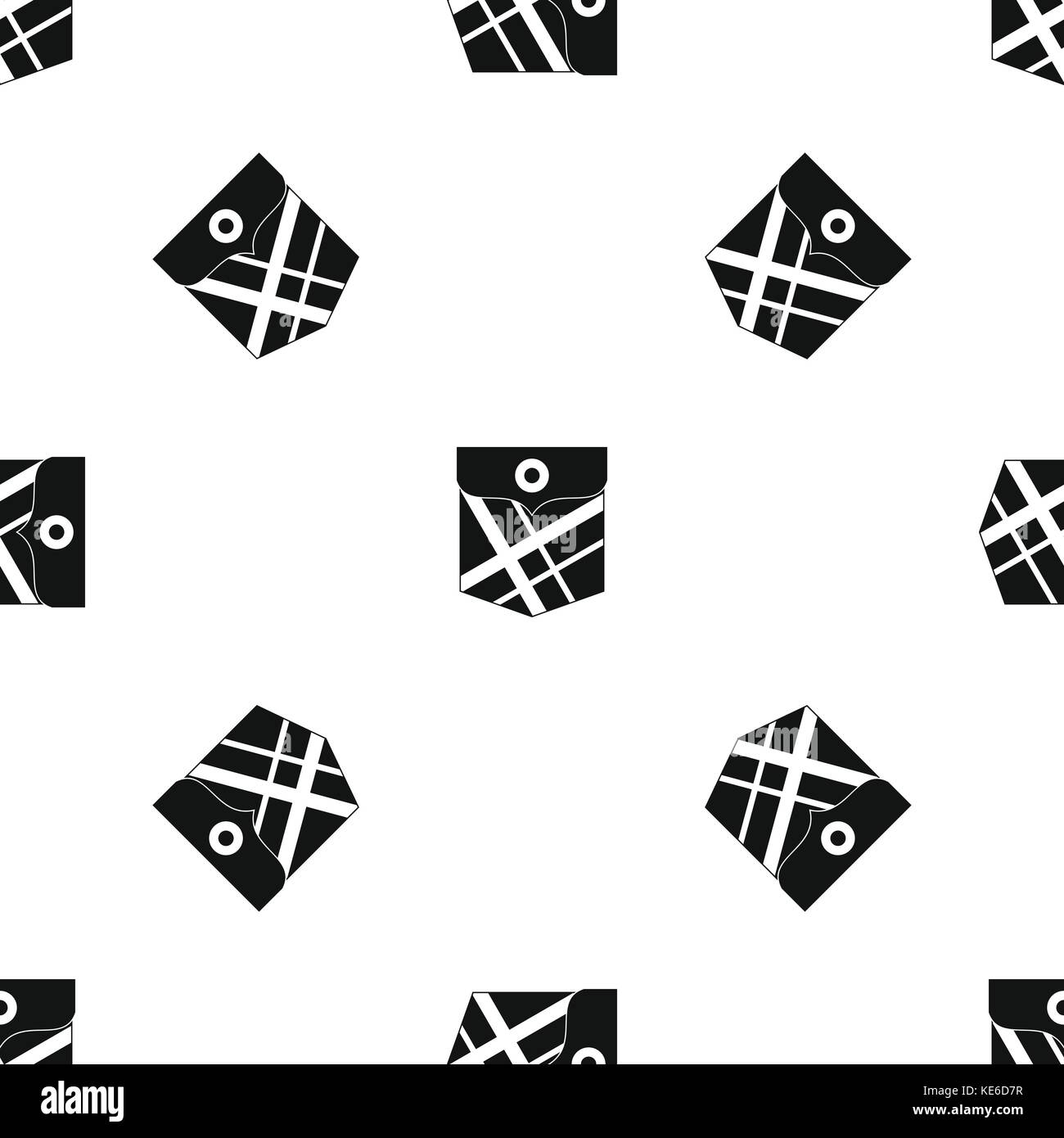 Black pocket patch pattern seamless black Stock Vector Image & Art - Alamy