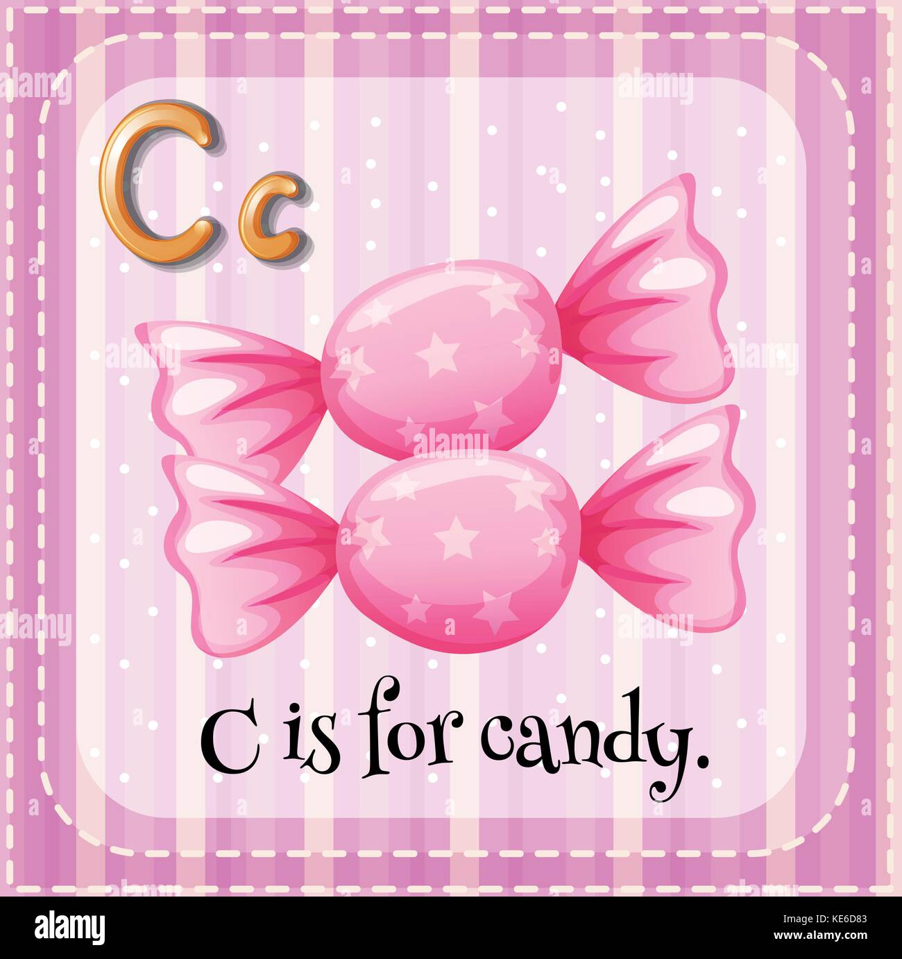 Letter C is for candy illustration Stock Vector Image & Art - Alamy
