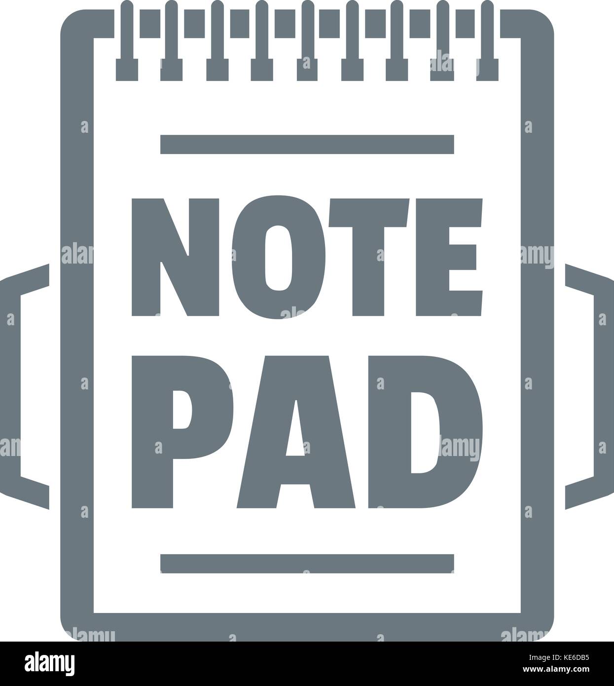 Notepad logo, vintage style Stock Vector Image & Art - Alamy