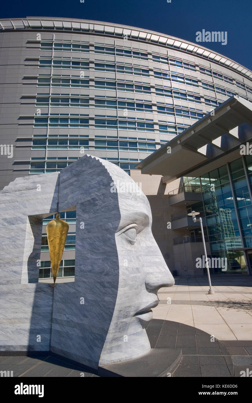 Janus Head sculpture at Wellington E. Webb Municipal Office Building ...