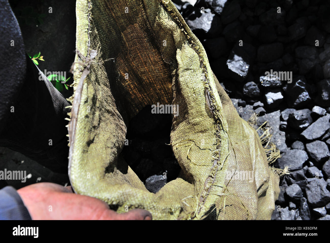 coal, unloading, burning, heating, energy, winter, daily life, people ...