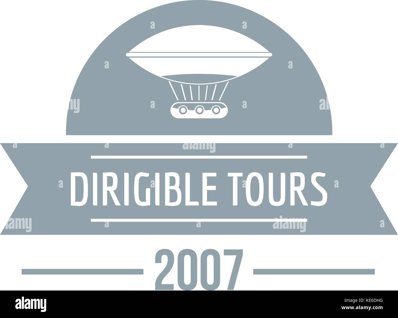 Retro dirigible logo, simple gray style Stock Vector Image & Art - Alamy