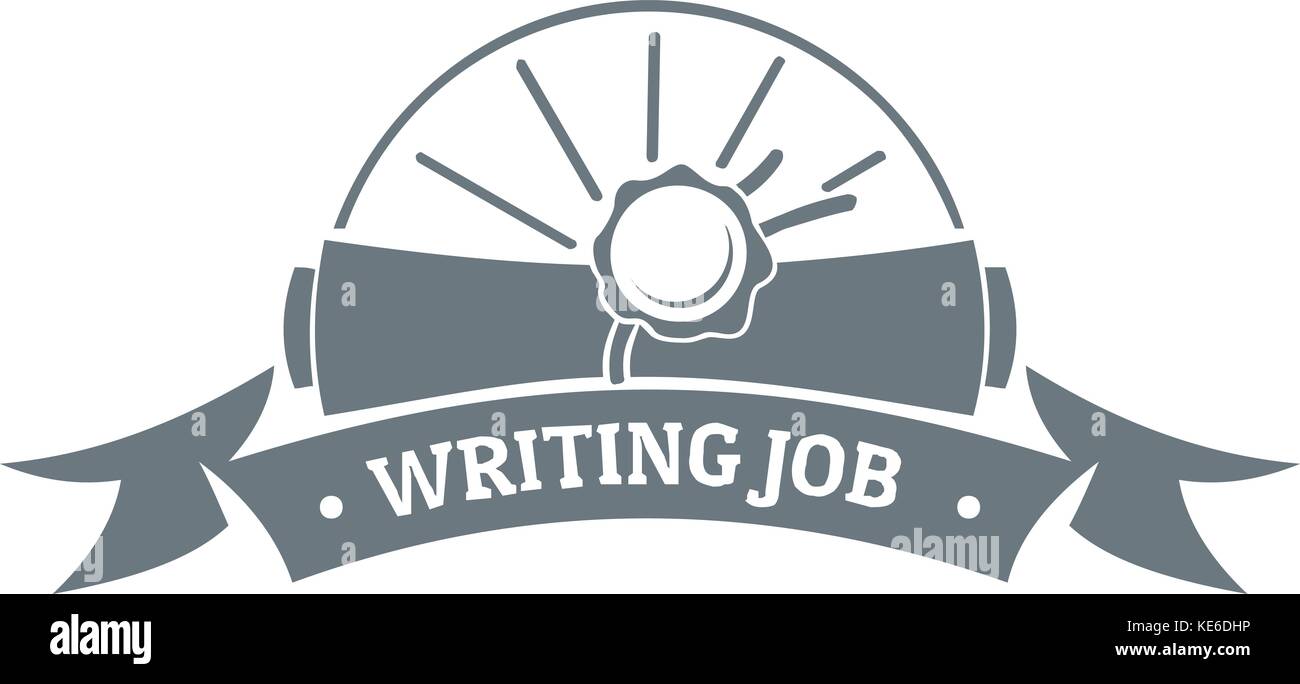 Writing job logo, vintage style Stock Vector Image & Art - Alamy
