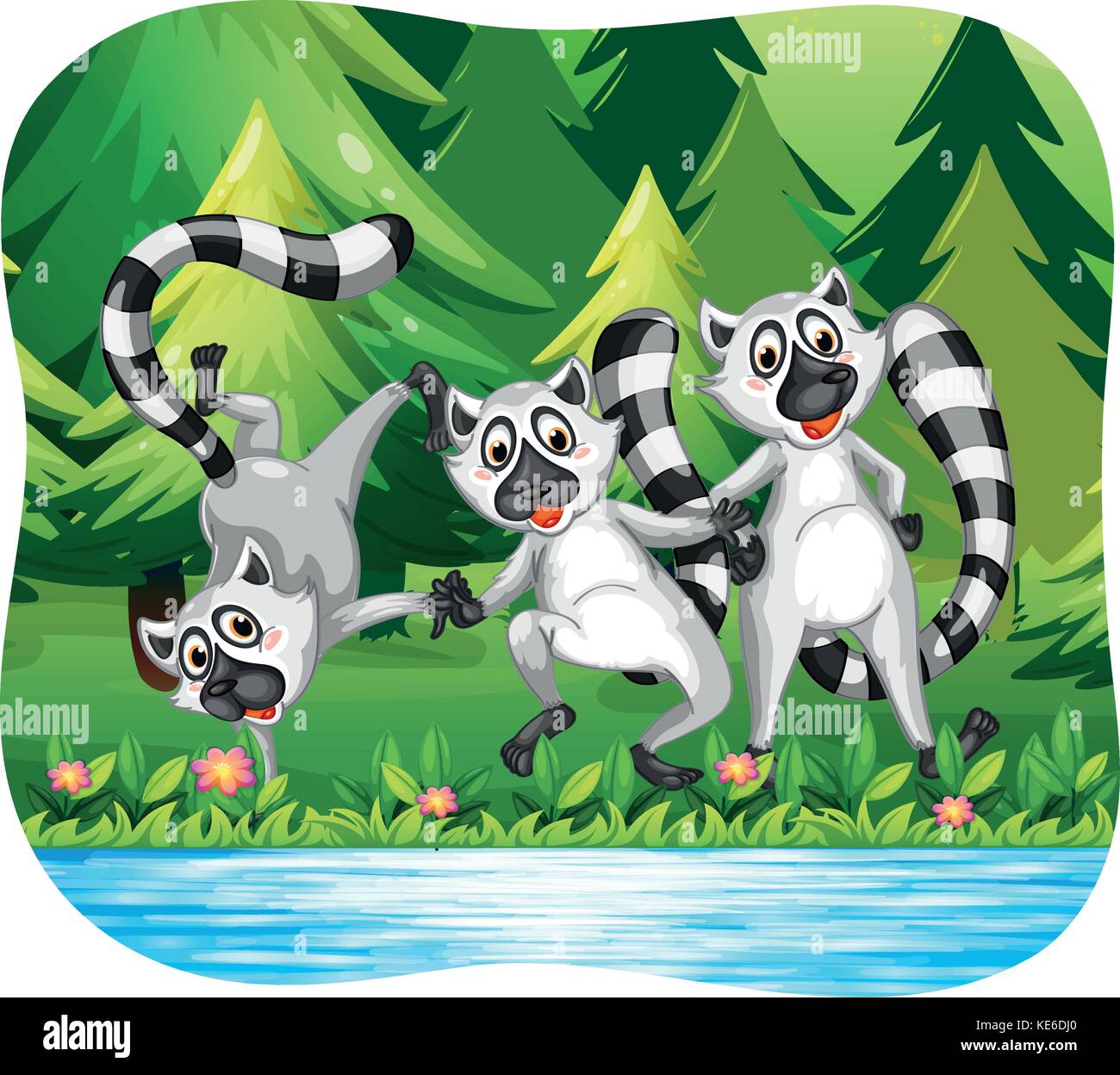 Lemurs Stock Vector Images - Alamy