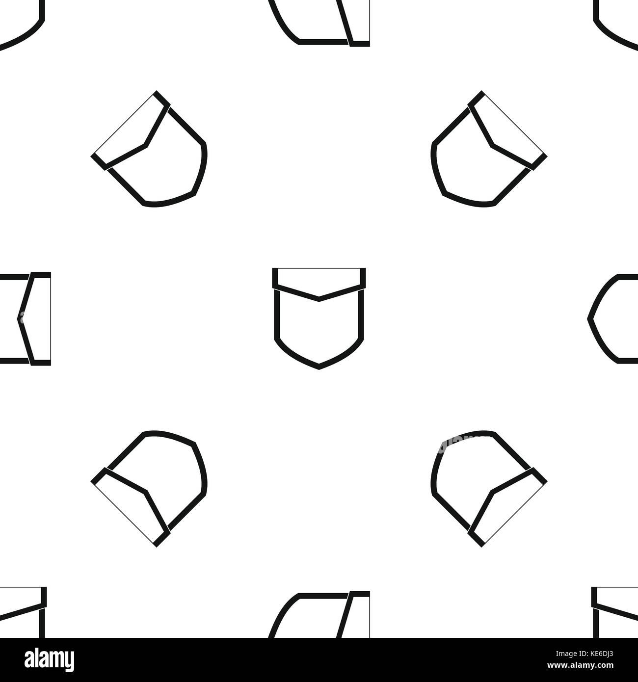 Pocket with valve pattern seamless black Stock Vector Image & Art - Alamy