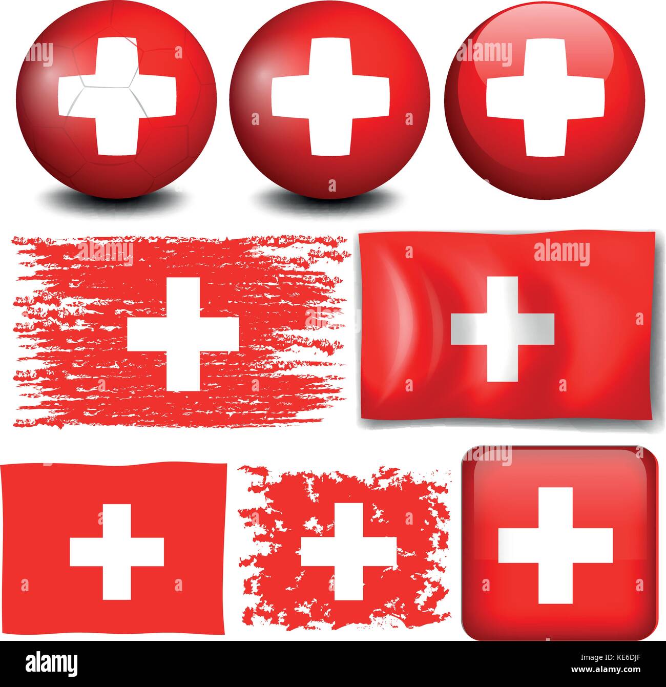 Switzerland illustrated Stock Vector Images - Alamy