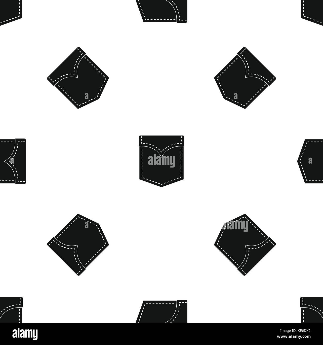 Black valve pocket pattern seamless black Stock Vector Image & Art - Alamy