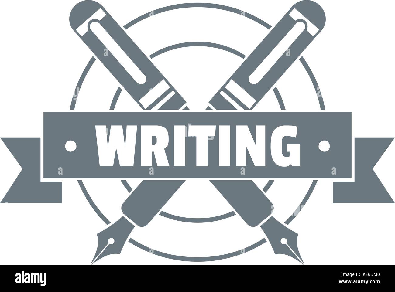 Writing logo, vintage style Stock Vector Image & Art - Alamy