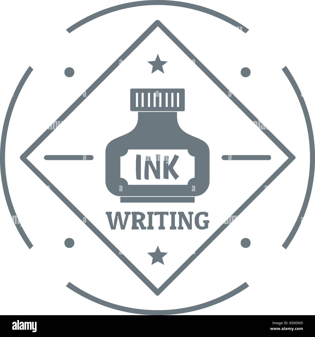 Writing ink logo, vintage style Stock Vector Image & Art - Alamy